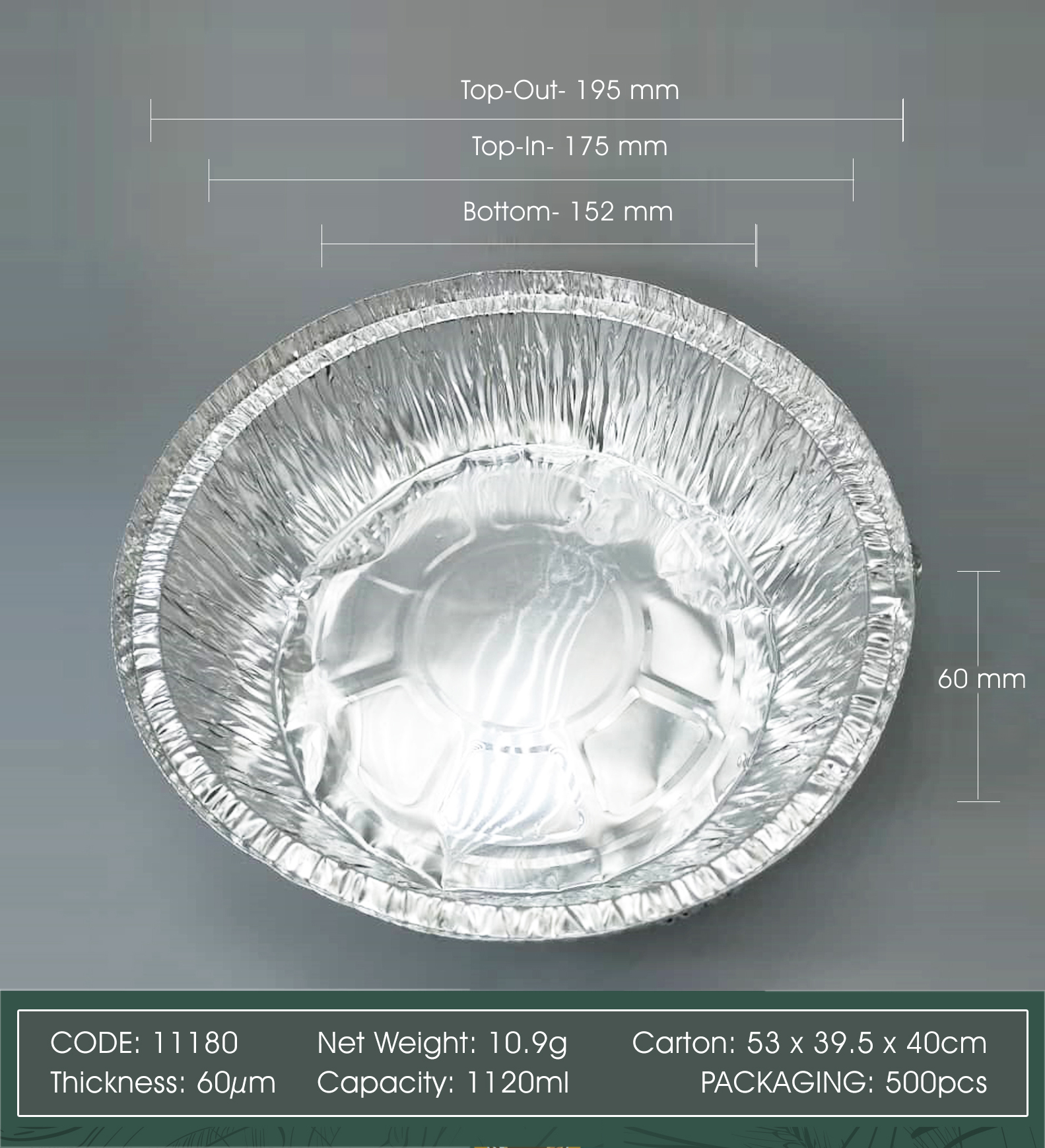 Aluminum Foil Cup with Lid_Code 11180 - My Snack House